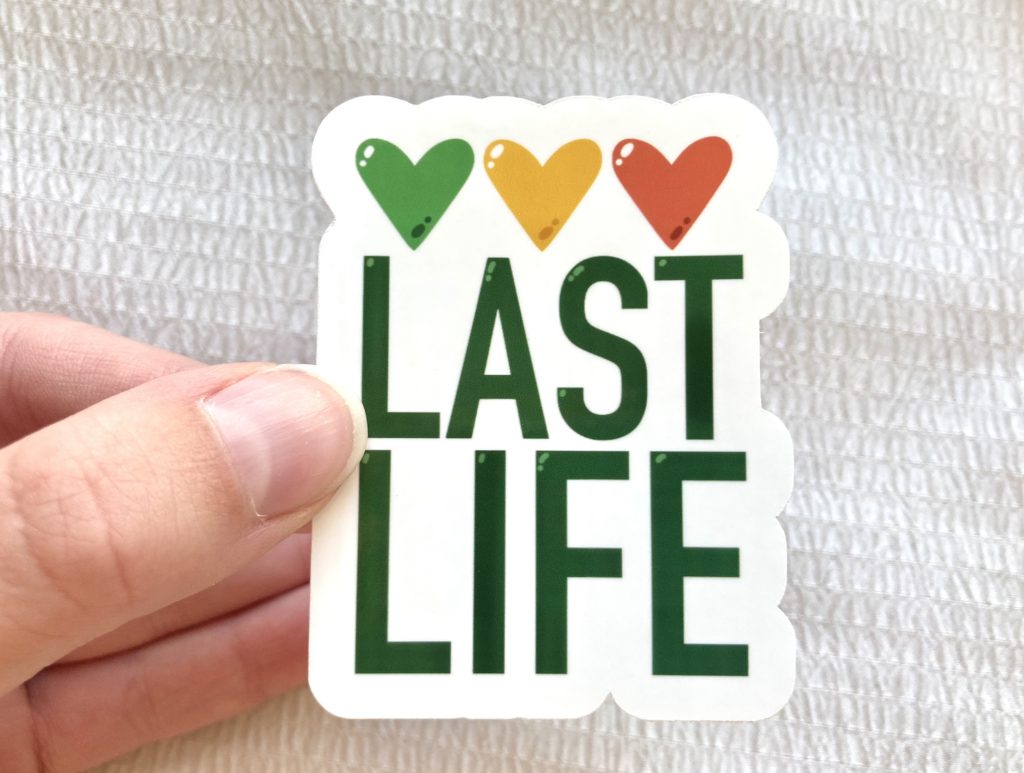 Last Life / Life Series Vinyl Sticker - Winterstar Art