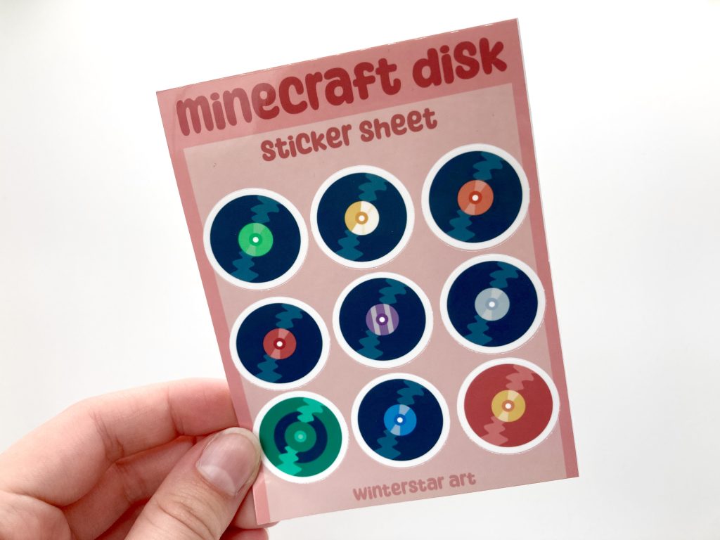 MC Disks / Records Sticker Sheet - Winterstar Art